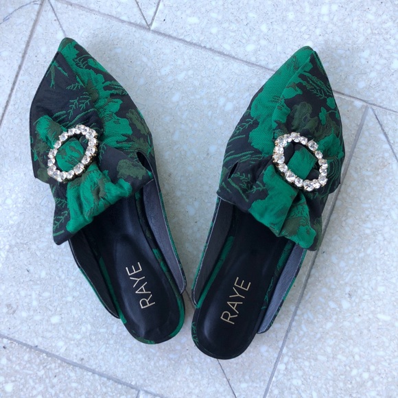 RAYE | Shoes | Raye Isley Slide In Green | Poshmark